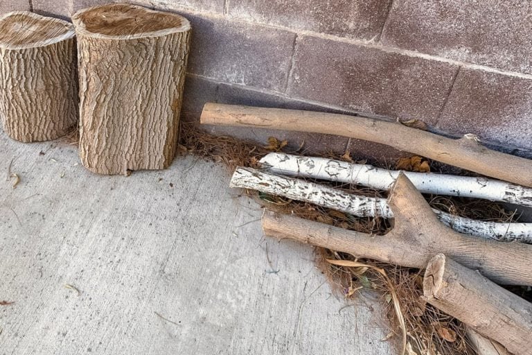 DIY Wood Slices from Recycled Tree Clippings - Amaryllis Lane