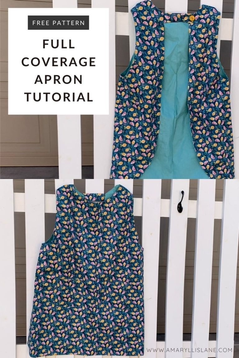 Full Coverage Apron Free Pattern - Amaryllis Lane