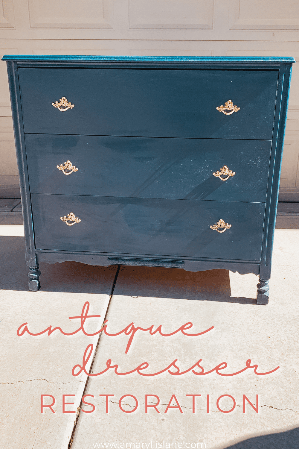 Vintage Dresser Restoration Process - Amaryllis Lane